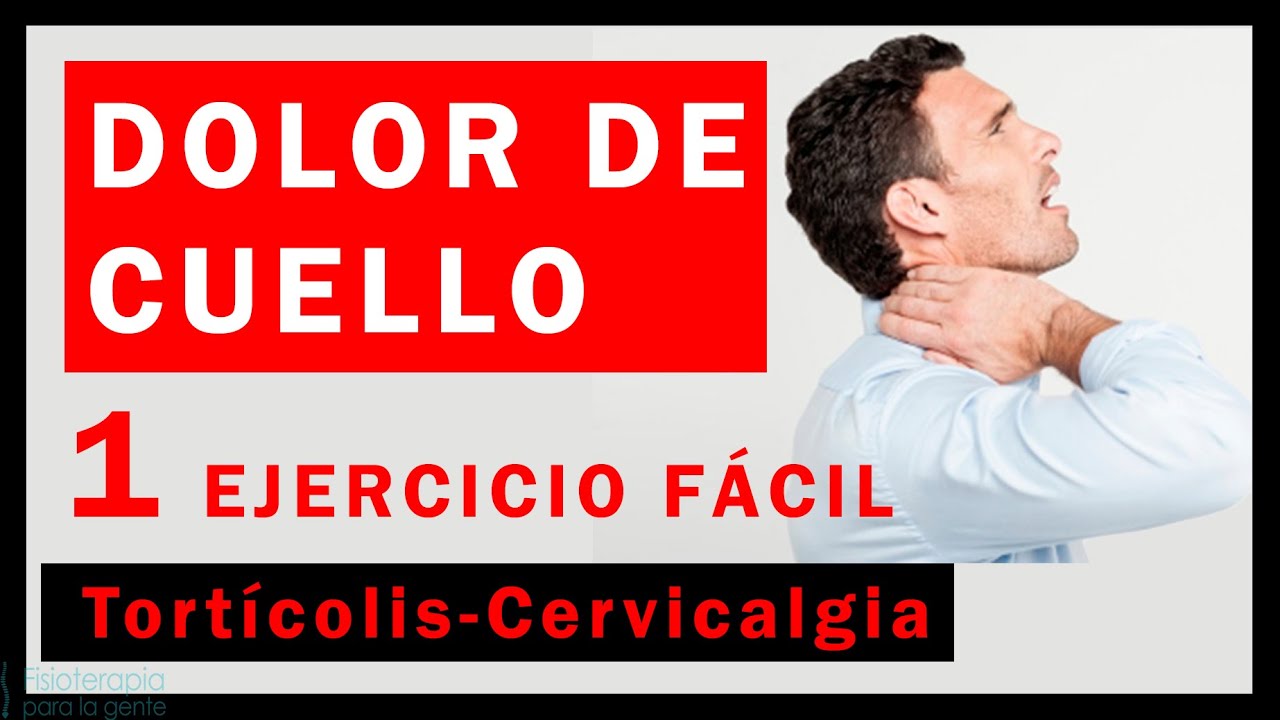Dolor de cuello, 😱 1 Ejercicio FÁCIL!, Cervicalgia, tortícolis! - YouTube