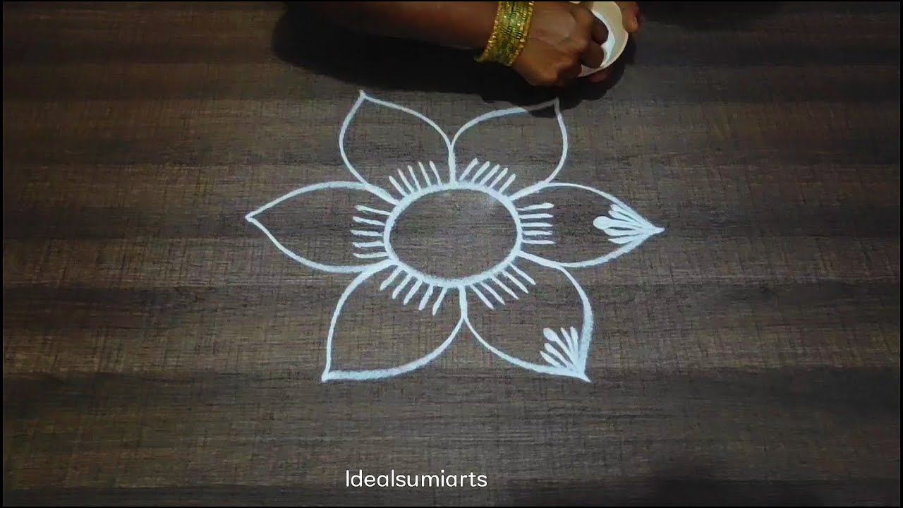 #kolam || கோலம் - 1320 || Easy Kolam Designs for Beginners | Step-by ...