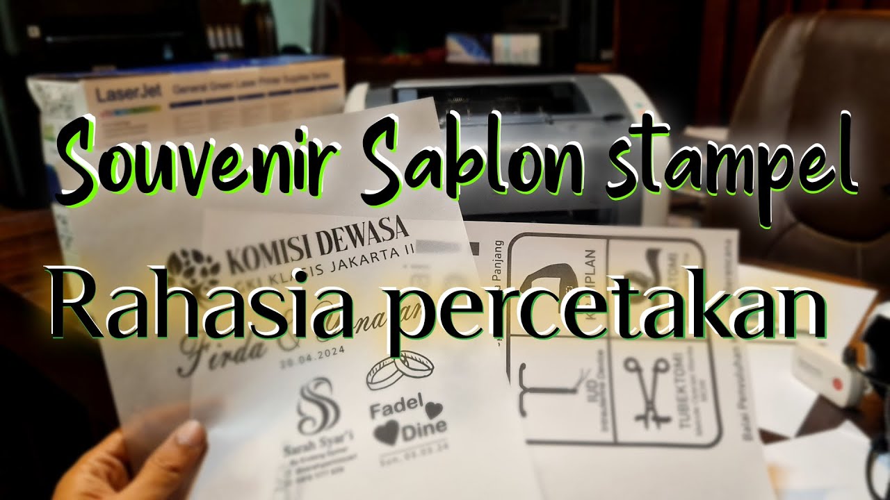 PRINTER SERBUK LASER HP INI COCOK BUAT CETAK FILM SABLON - YouTube