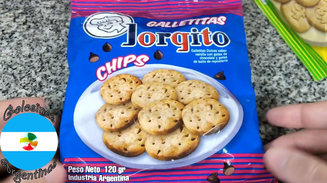 Jorgito Chips Galletitas Dulces con Gotas sabor Chocolate - YouTube