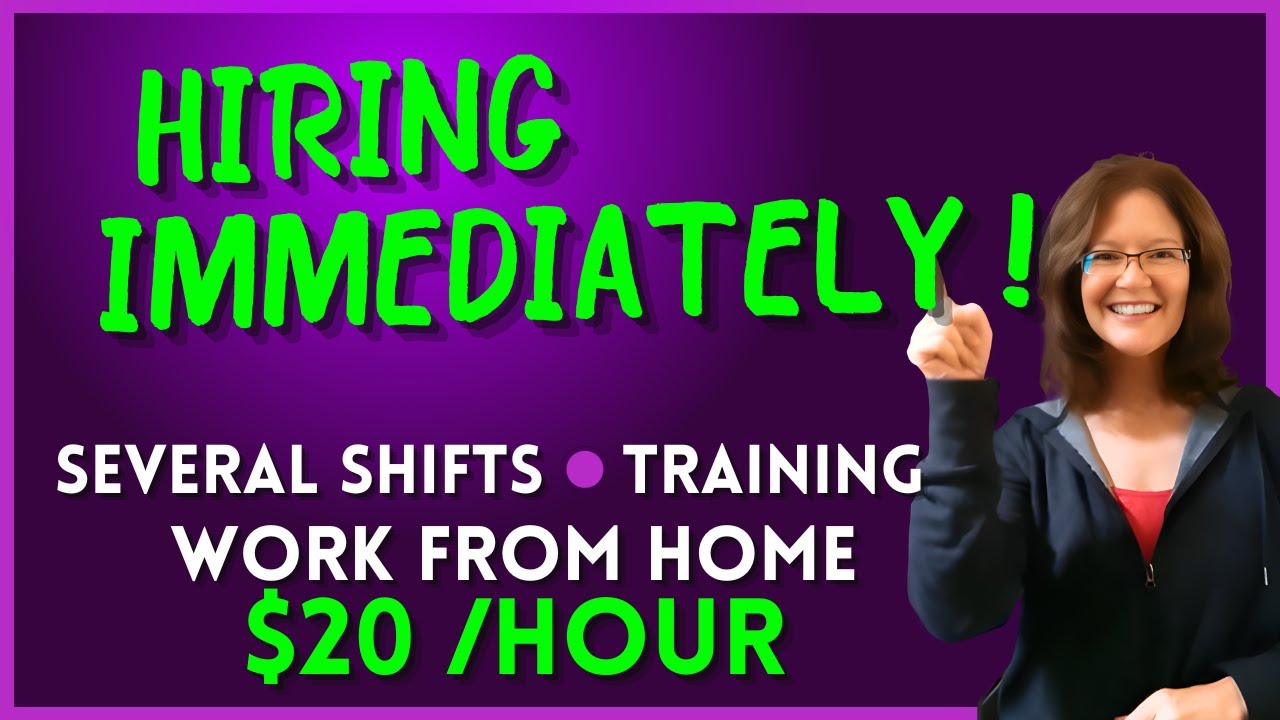 START EARLY OCTOBER ! Training Included Work From Home Jobs Hiring Immediately / Several Shifts ...