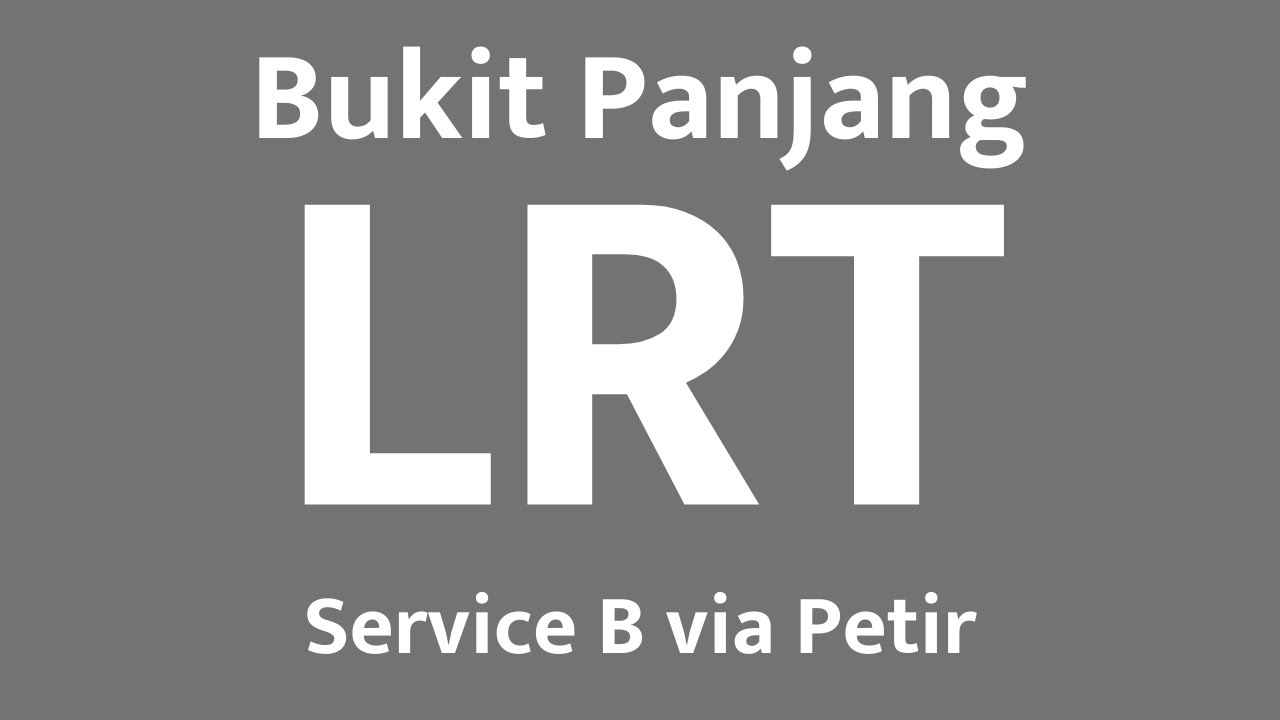 [SMRT BPLRT] Full ride of Bukit Panjang LRT (Service B via Petir) - YouTube