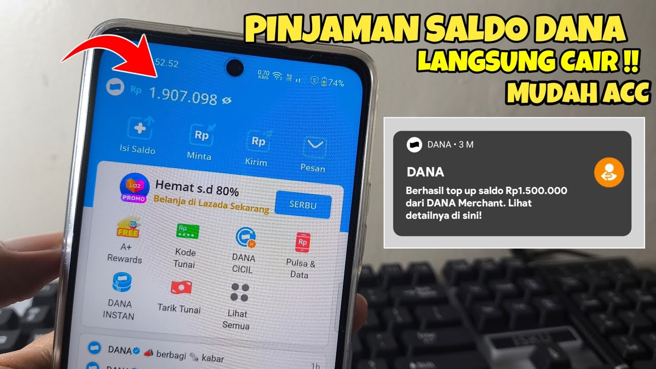 RESMI OJK!! PINJAMAN SALDO DANA MUDAH CAIR TANPA DANA CICIL GAES - YouTube
