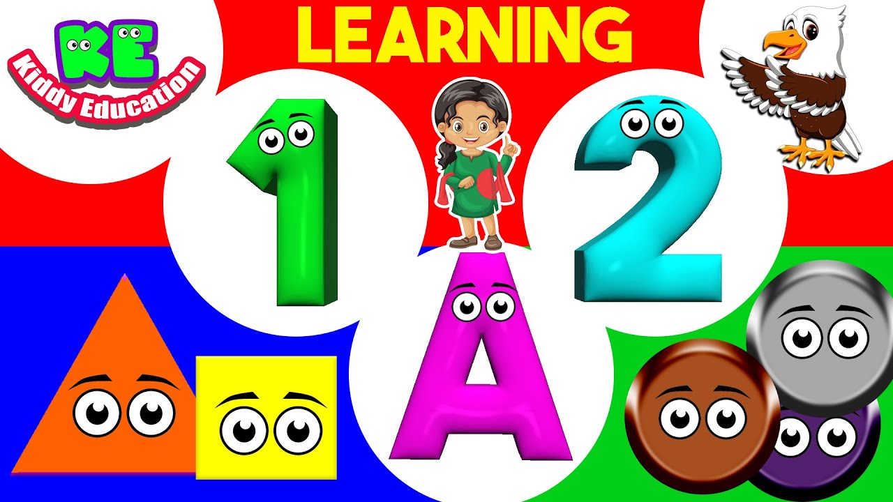 ABC And 123 Learning Videos For 4 Years Old | Kids Learning Videos ...