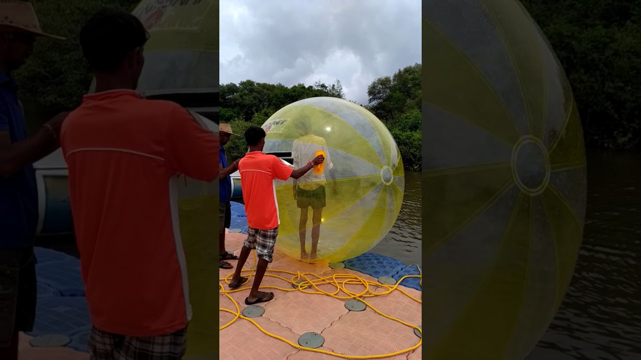 Funny water zorbing | Goa | Funny Moments | LoL - YouTube