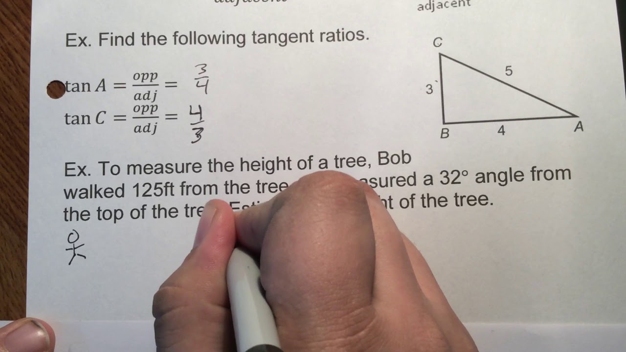 Geometry Lesson 8.3 The Tangent Ratio - YouTube