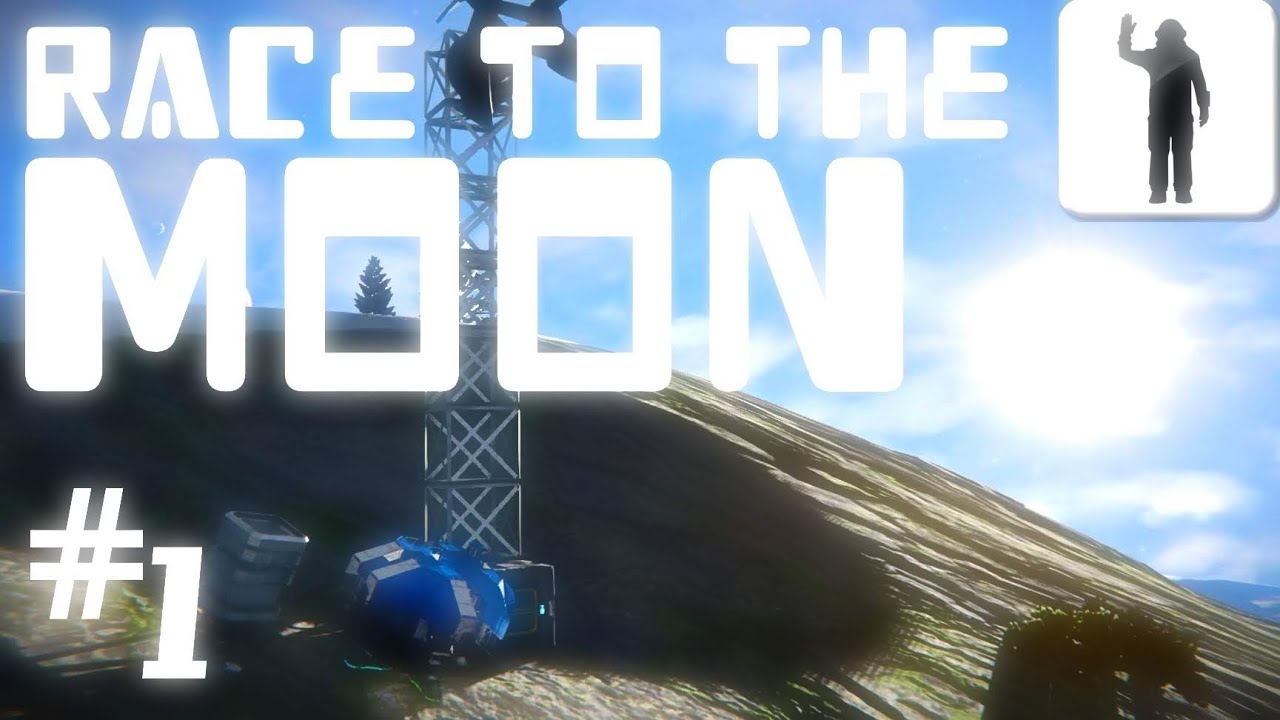 THE CHALLENGE BEGINS! | Space Engineers RACE to the MOON! | Episode 1 ...