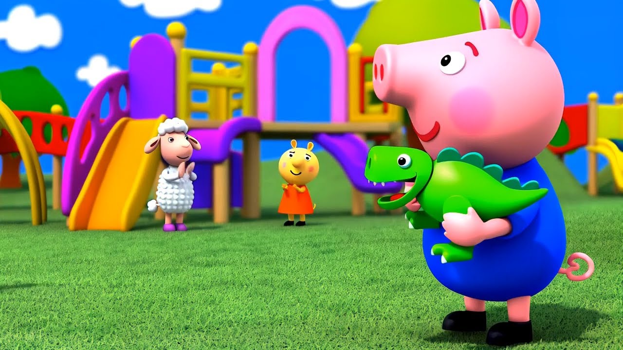 🎶 Peppa and George's Fun Day at the Playground! 🐷🎠 Kids Poem & Playtime ...
