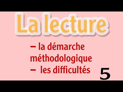 didactique du français: la lecture "5" - YouTube