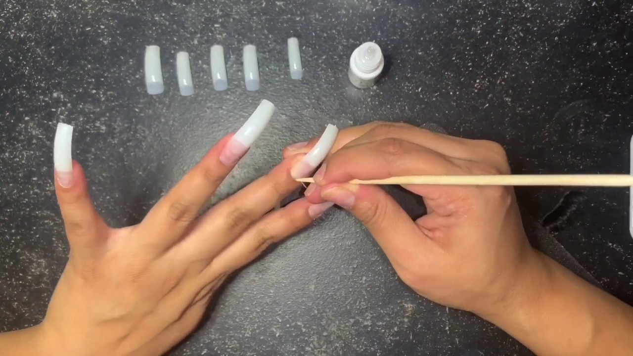 DIY Nails At Home | DIY Nails with Baby Powder | NO ACRYLIC NEEDED ...