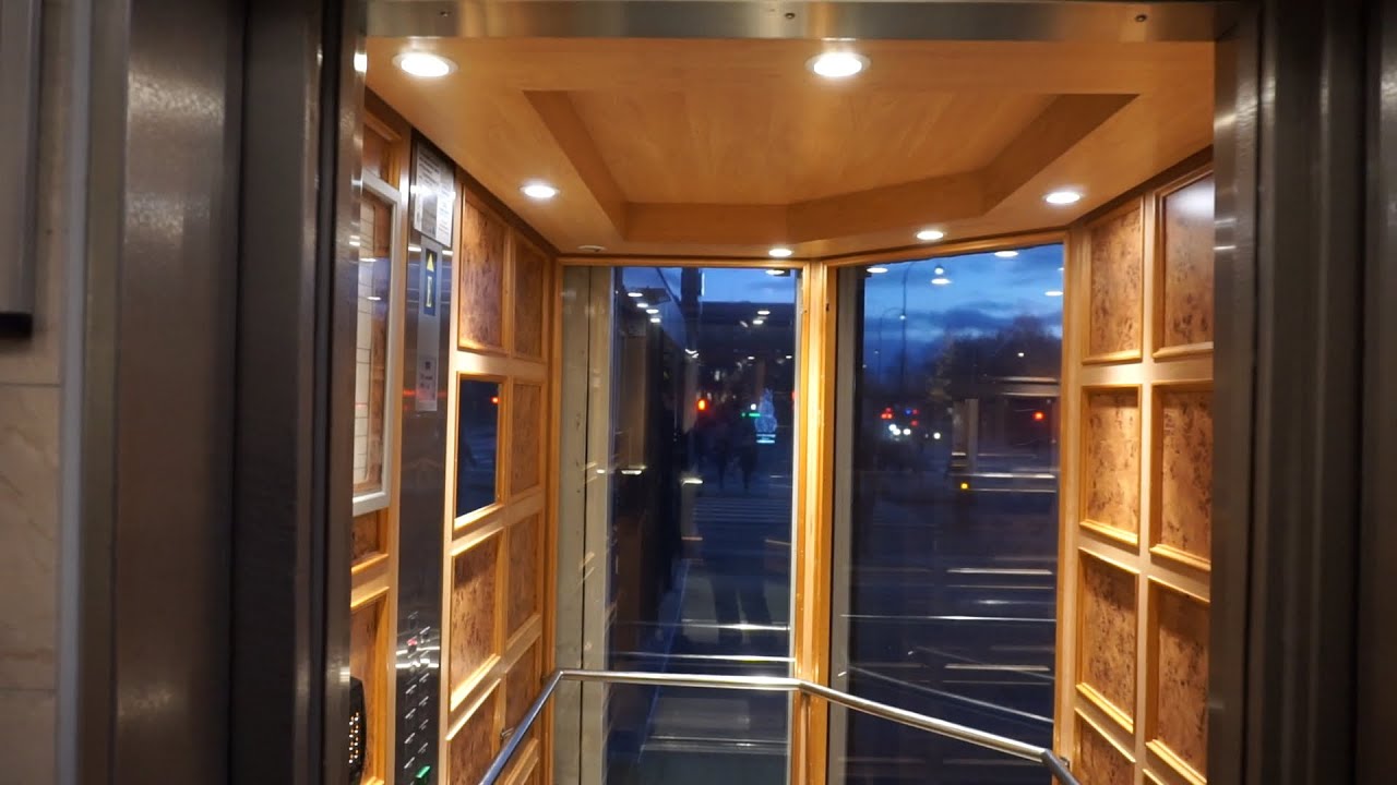 BEAUTIFUL scenic KONE high-rise traction elevators @ Kopparbergsvägen ...