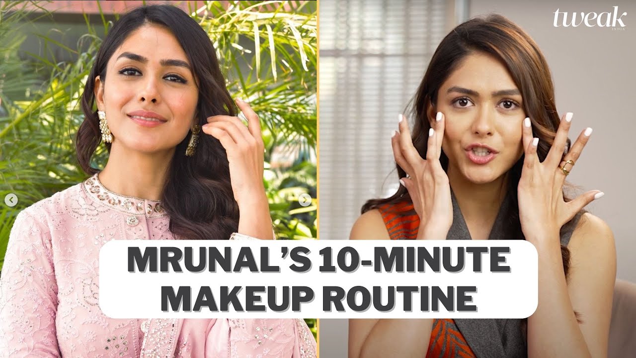 Mrunal Thakur shares her makeup trick for a rosy glow | Morning Chai ...