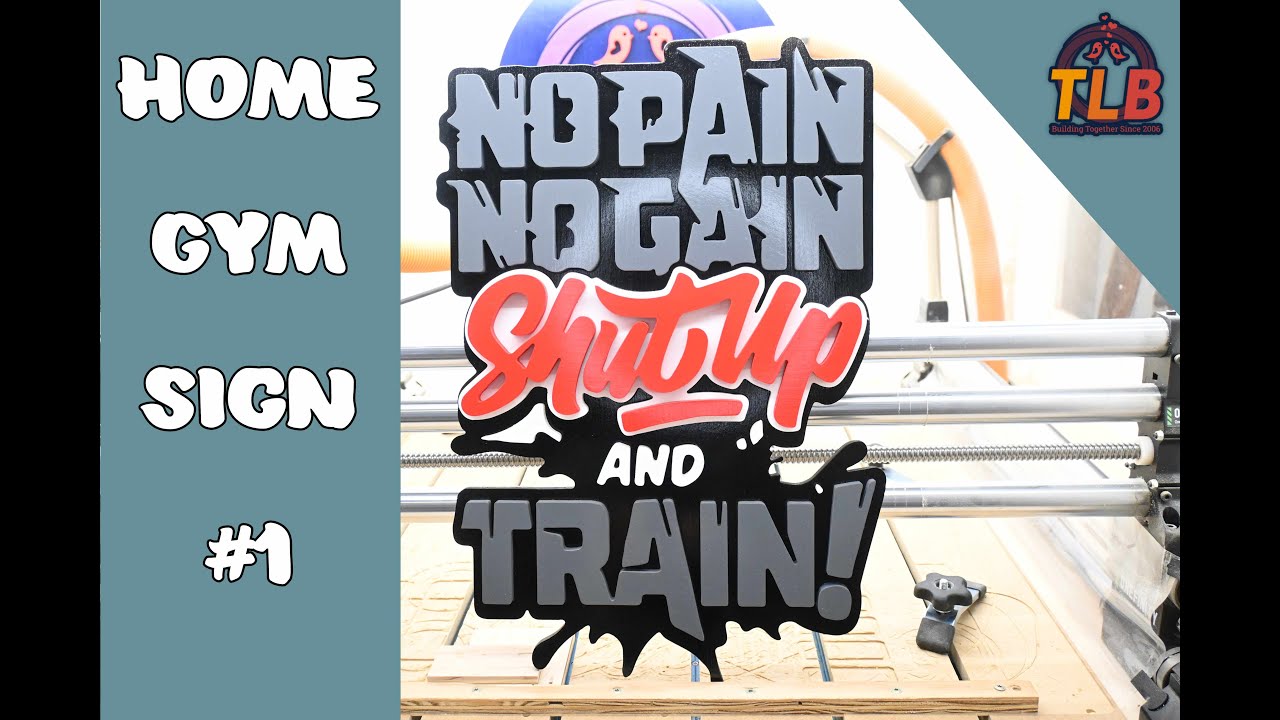 Making a Sign for my Home Gym - This is the first in the series. - YouTube