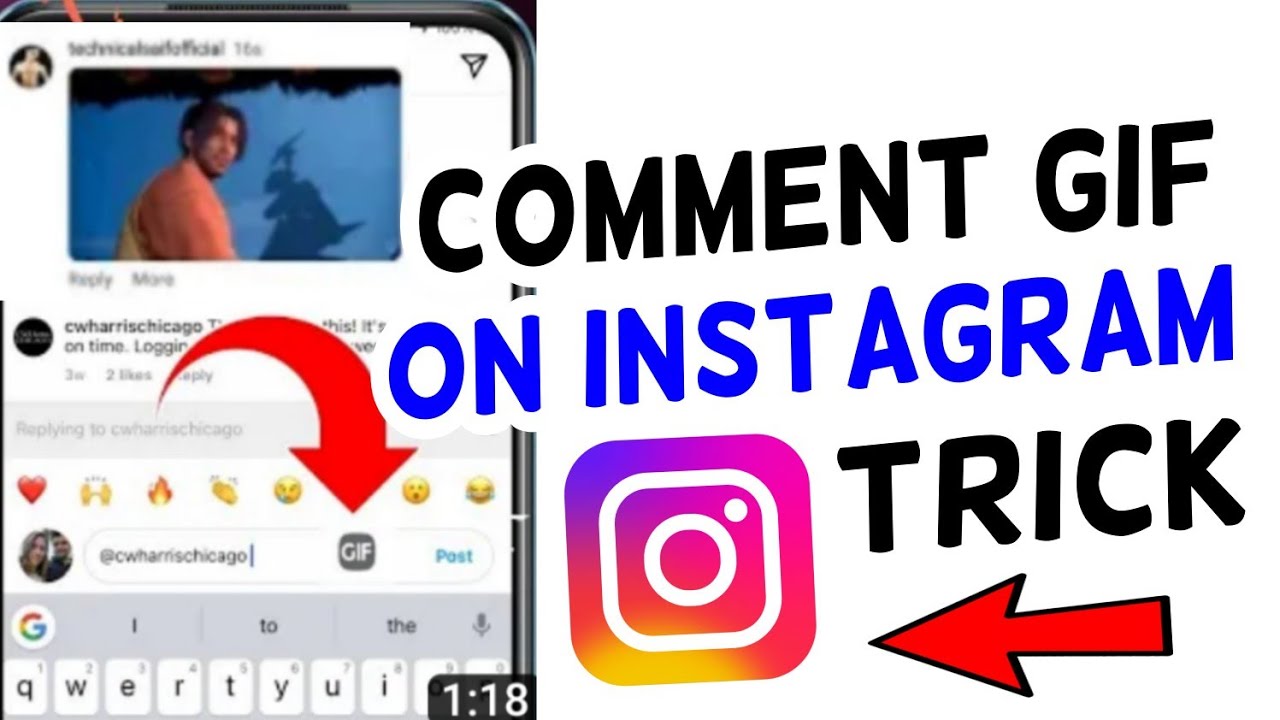 How To Comment Gifs On Instagram:Post GIF in Instagram Comment(Gif on ...