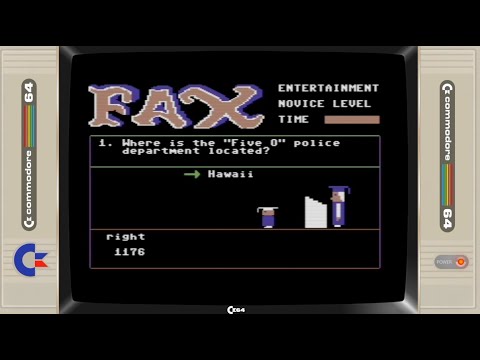 Fax by Exidy: A Trivia Game for Commodore 64