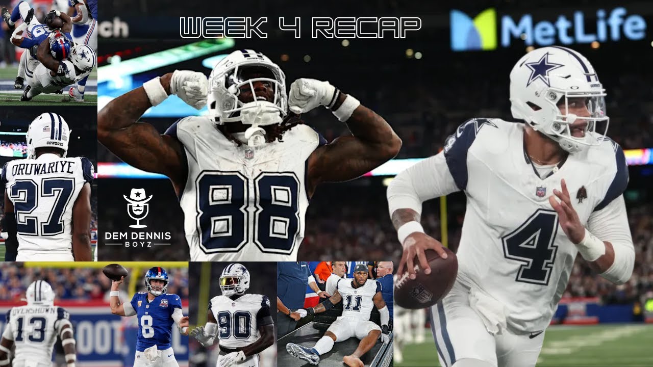 🔥 Week 4 NFL Battle: Cowboys vs. Giants - Who Stole the Spotlight? 🔥DEM ...
