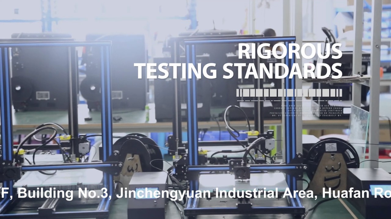 creality CR-10 introduction of the 3d printer factory - YouTube