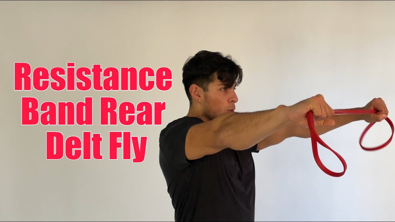 [How To] Resistance Band Rear Delt Fly - YouTube