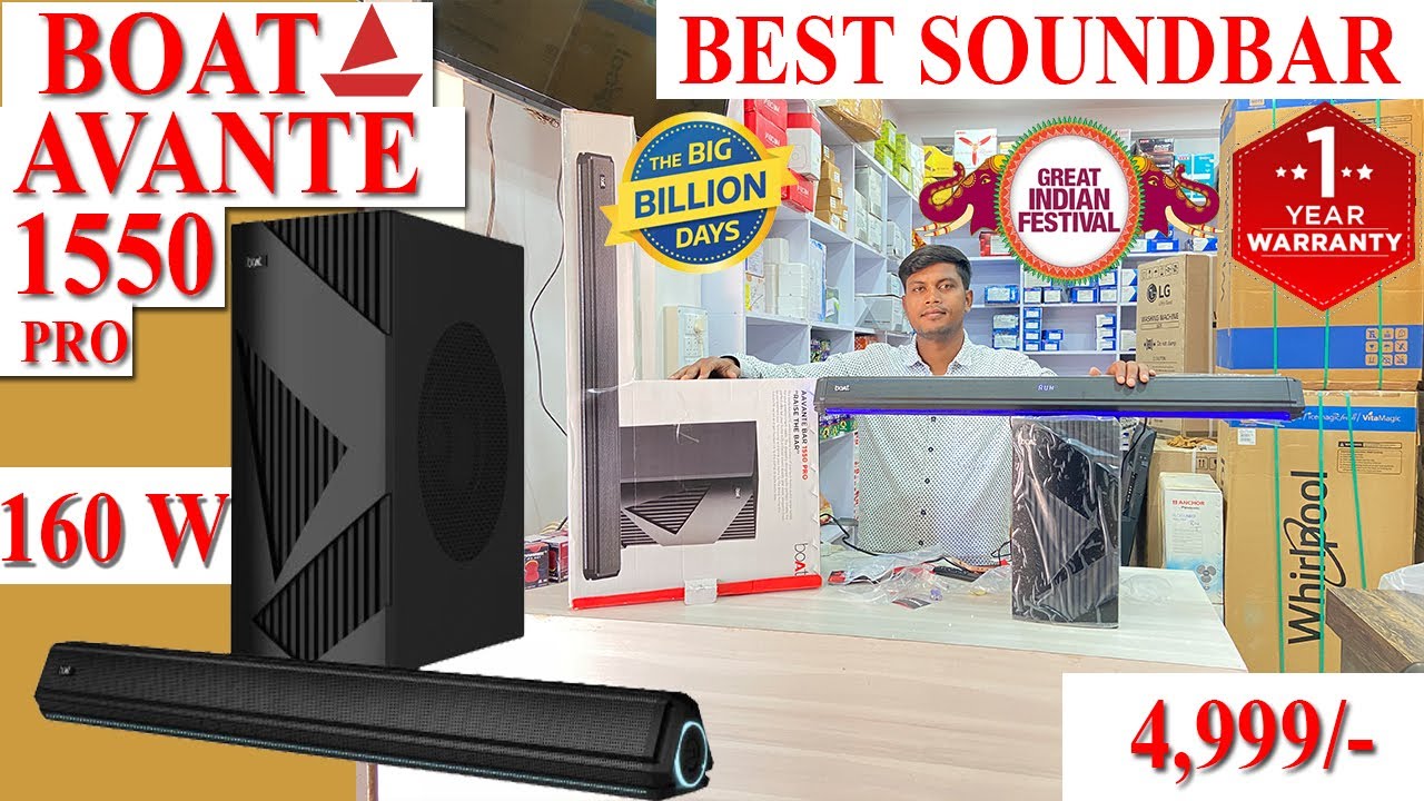 BOAT AVANTE BAR 1550 PRO I 160W SOUNDBAR I 4,999 I BIG BILLION DAY AND ...