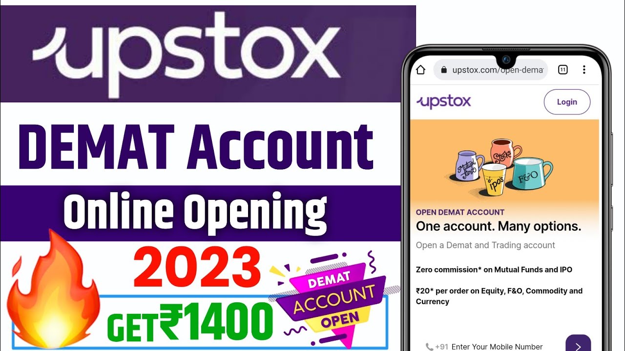 Upstox Demat Account Open Process | How To Open Upstox Demat Account Online | Trading Account ...