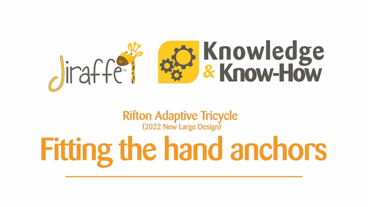 Rifton Adaptive Tricycle - Fitting the hand anchors - Jiraffe Knowledge ...