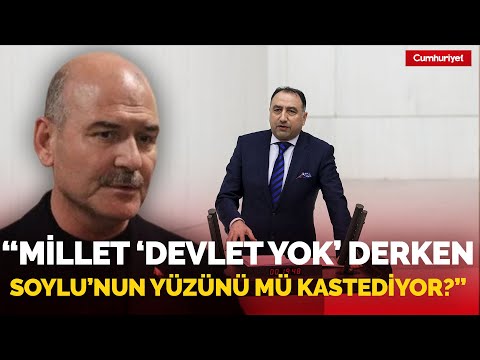 HDP'li vekil Meclis'te çileden çıktı: Millet 'Devlet yok' derken Soylu'nun yüzünü mü kastediyor?