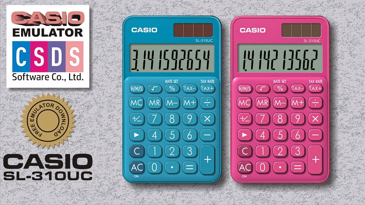 Casio SL 310UC BU Emulator and free download link - YouTube