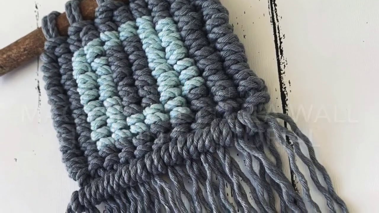 Macrame letter wall hanging tutorial. Letter D. - YouTube