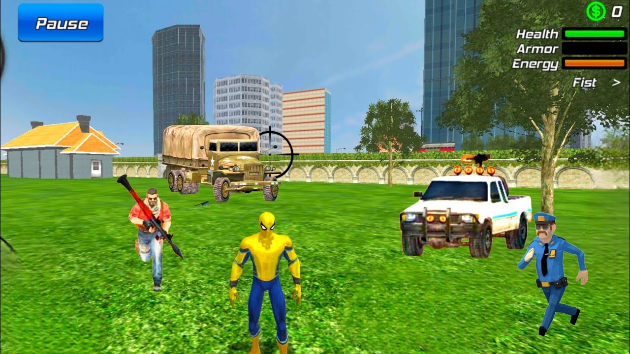 SUPER SPIDERMAN HERO # 4 || SUPER SPIDER ROPE || OPEN WORLD GAMEPLAY ...