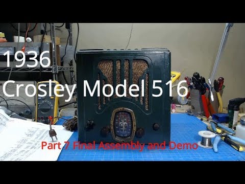 1936 Crosley Model 516 Part 7 of 7 Final Assembly and Demo - YouTube