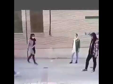 MUSLIM WOMEN DANCING IN THE STREET WITHOUT HIJAB IN IRAN