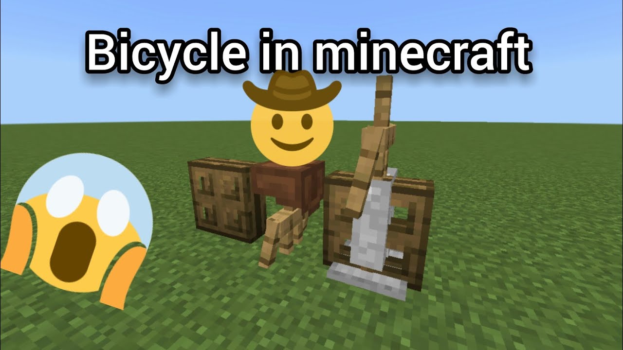 bicycle in minecraft - YouTube