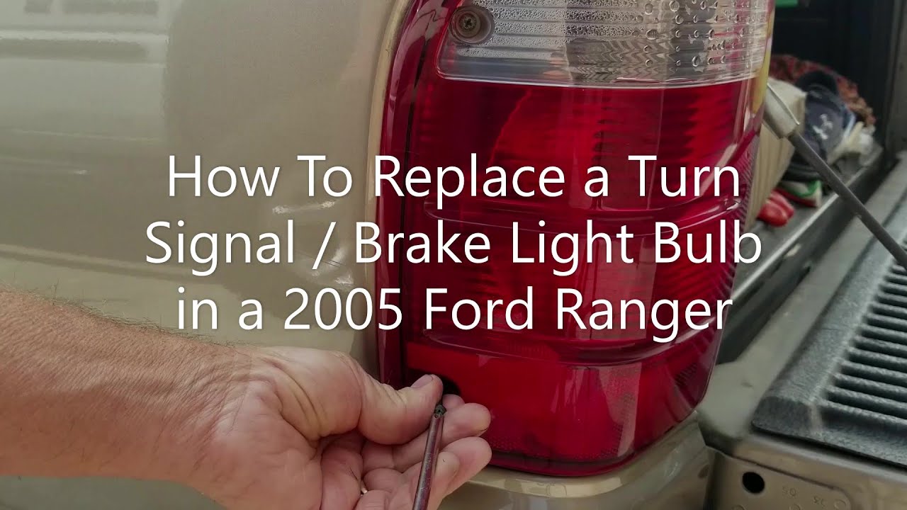 Ford Ranger Brake Lamp Bulb / Rear Turn Signal Bulb Replacement It's ...