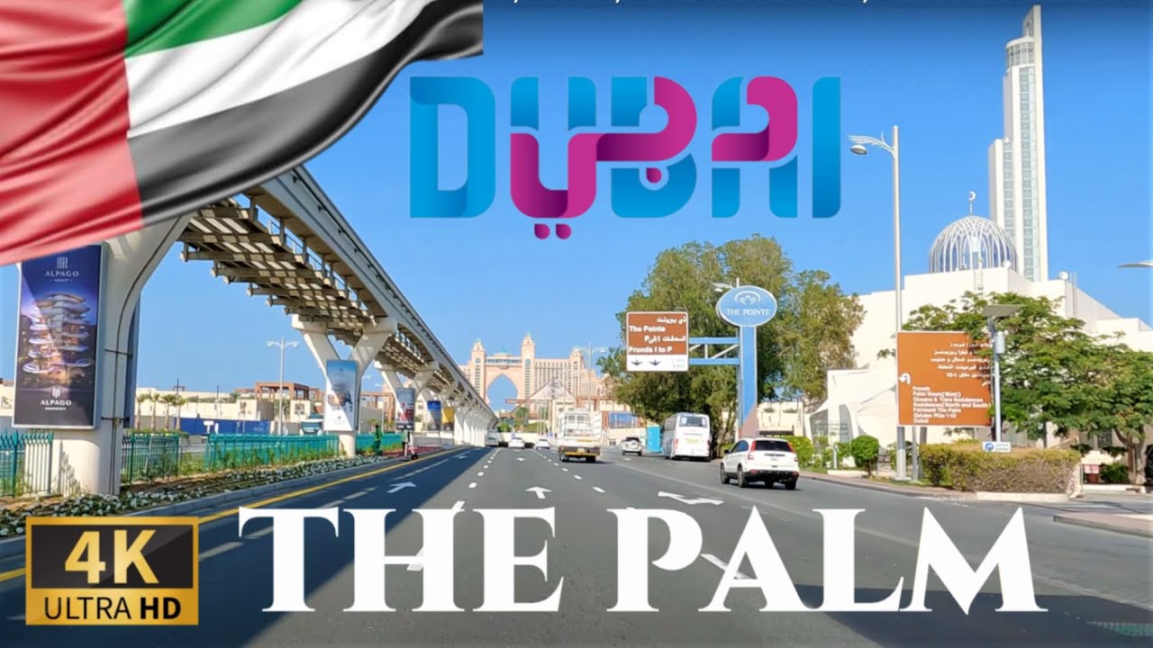 DRIVING THE PALM JUMEIRAH, Jumeirah, DUBAI, Emirate of Dubai, UNITED ...