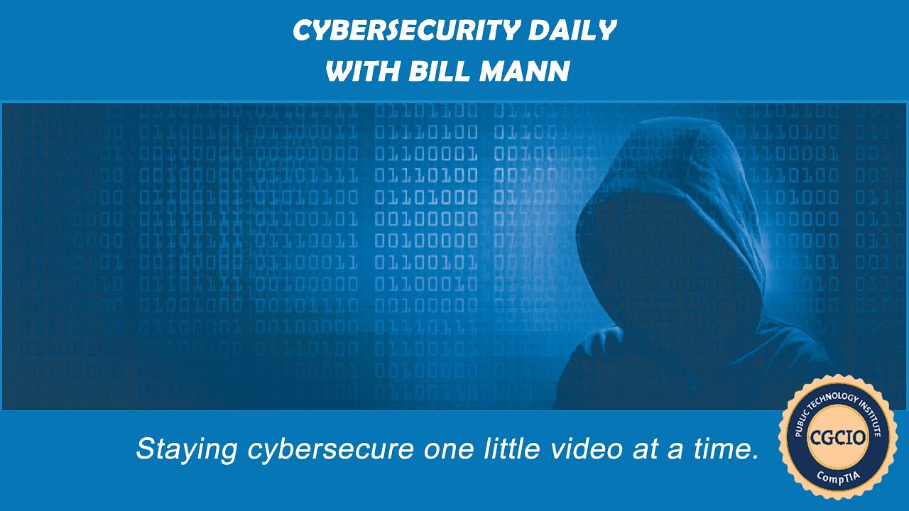 Cybersecurity Daily - Episode 30 | Password Best Practices - YouTube