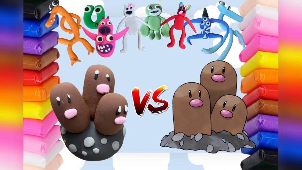 DUGTRIO POKEMON DIY HOW TO MAKE LIGHT CLAY Dug Trio Pokemon go | EASY ...