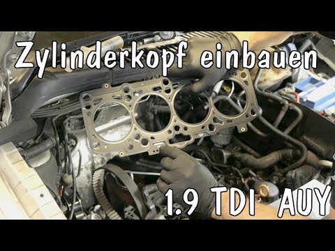 Zylinderkopf einbauen 1.9 TDI AUY   Schrauba´s Urlaubscheck Teil5