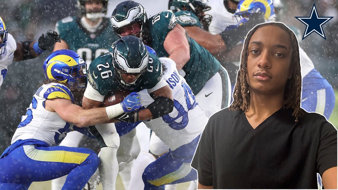 Cowboys Fan Reacts To EAGLES PLAYOFF WIN | Los Angeles Rams vs ...