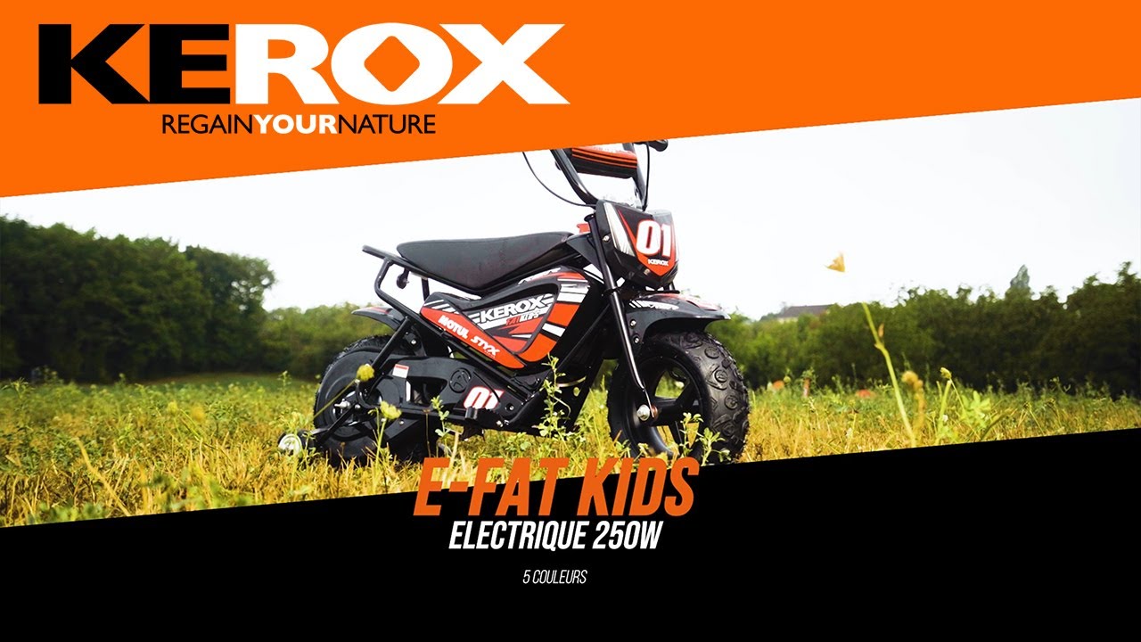 Moto enfant : Kerox E-fat Kids ! - YouTube