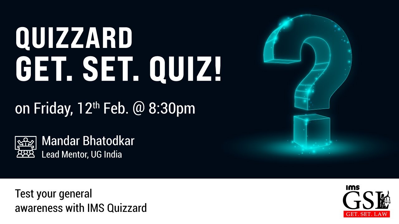 Quizzard#1| Law GK Quiz | Initiate | Get. Set. Law - YouTube