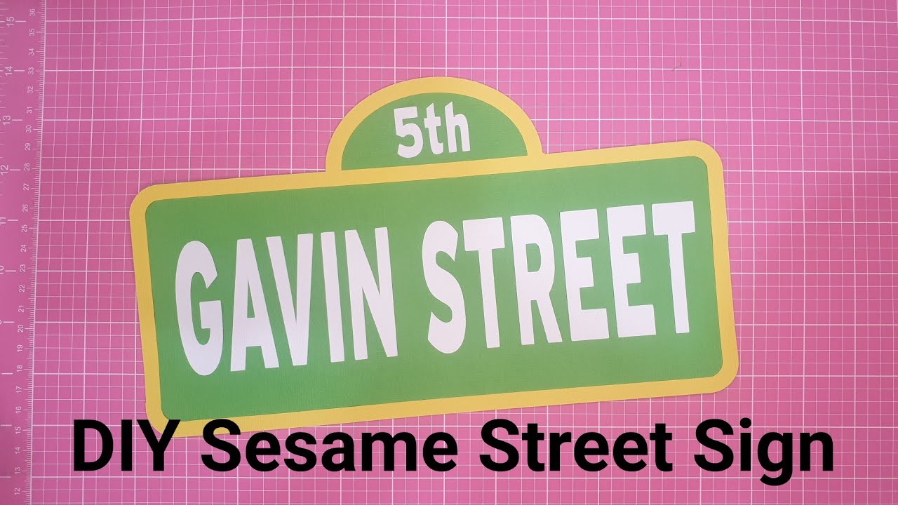 DIY Sesame Street Sign - YouTube