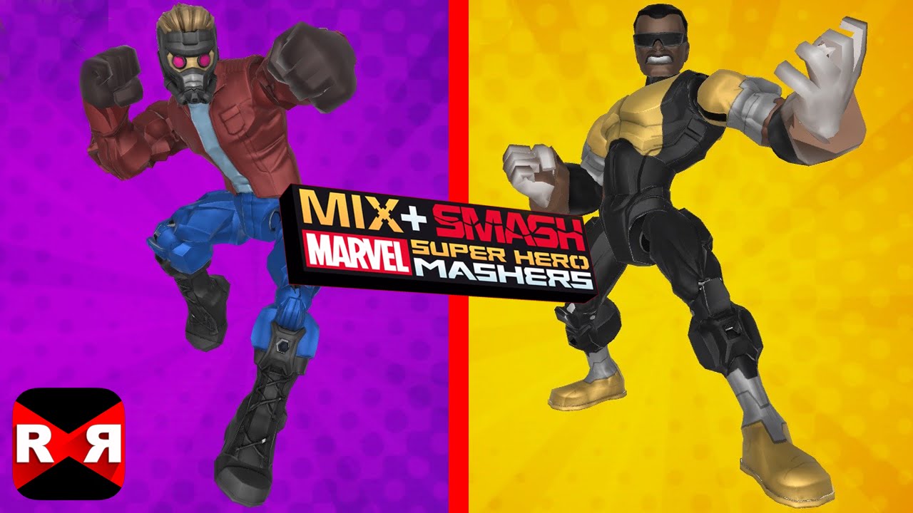 Marvel Super Hero Mashers - Star Lord and Power Man (Luke Cage) - Mix ...