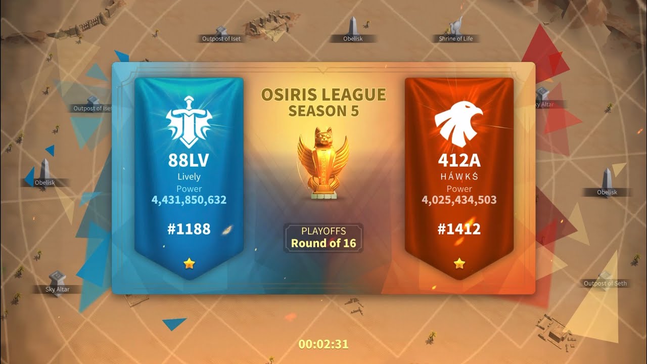 RoK. Osiris League s5. Top 16. 88LV vs. 412A. - YouTube
