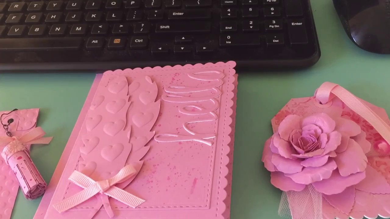 Scrapdaworld's Monotone Gift Set Swap - YouTube