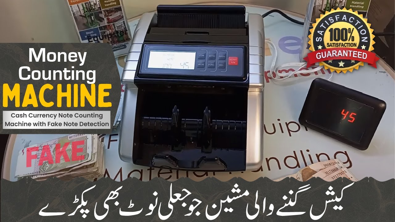 Cash Counting Machine with Fake Note Detection in Pakistan. Portable, Light Weight Counting ...