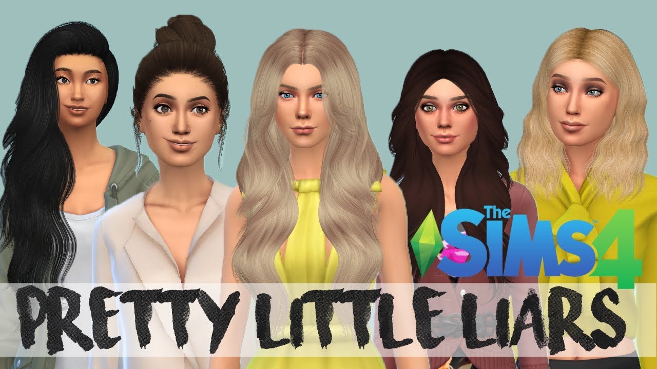 👠👢Pretty Little Liars Cast CAS The Sims 4! 👠👢 - YouTube