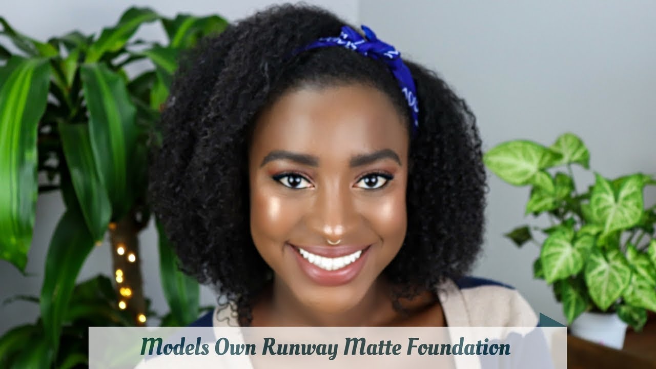 1st Impression + Review | Models Own Runway Matte Foundation (Dark Skin ...