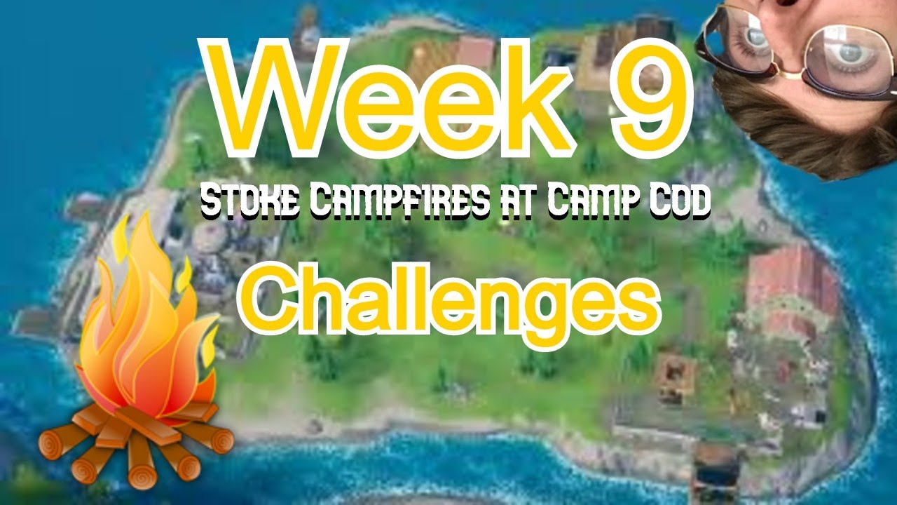 Stoke Campfires at Camp Cod - Fortnite Week 9 Challenge - YouTube
