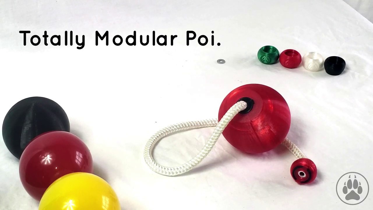 Paw Print Props - Modular Poi Demo - YouTube