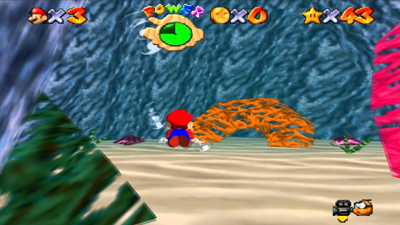 Super Mario 64: Star Road - Part 12 [Colorful Coral Caverns + Secret ...